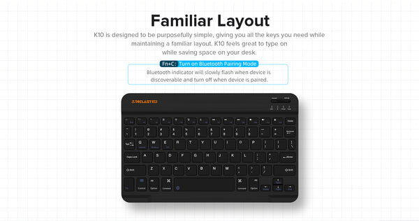 K10 Bluetooth Keyboard
